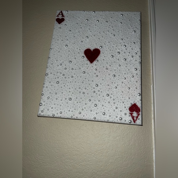Wall Decor | Ace Of Hearts Rhinestone Decor | Poshmark